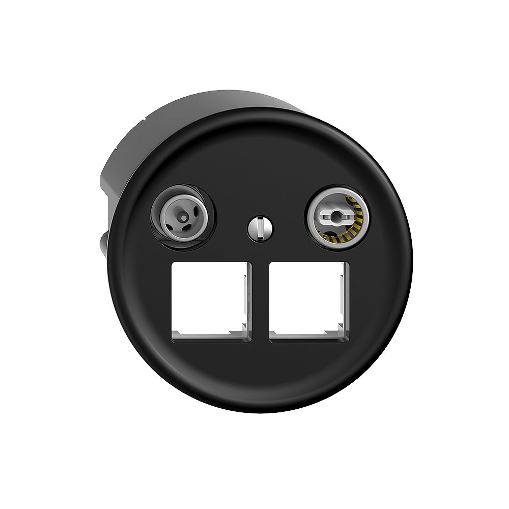 Multimediadose Sdue Q EASYNET 4dB, f.2×RJ45 S-One, schwarz ...