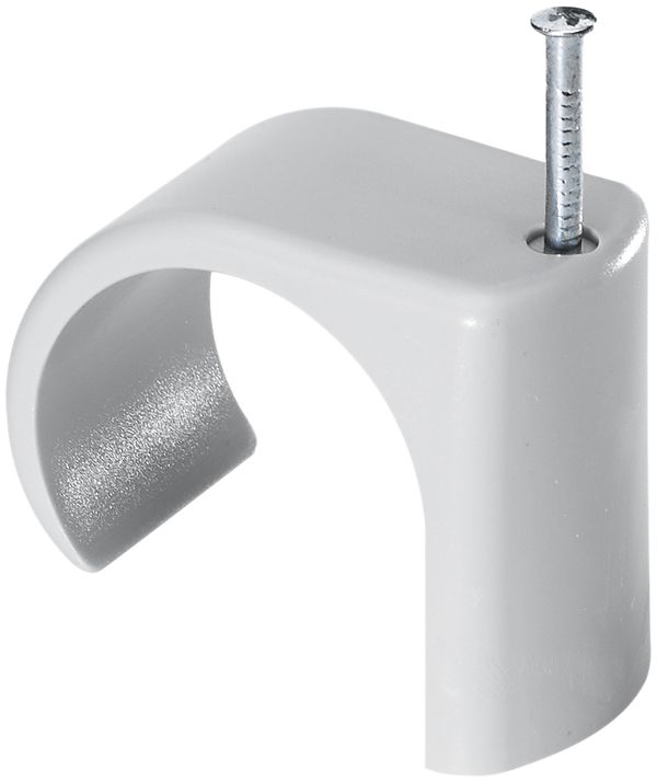 Rohr-Nagelbride M32 hellgrau 1-lappig - Elektrogrosshandel