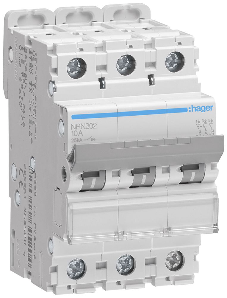 Leitungsschutzschalter Hager MCB 3P 415V Typ C 2A 3TE - Elektrogrosshandel