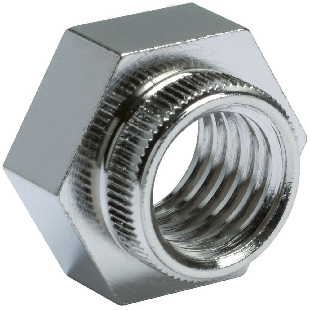 Einpressmutter Hager für Sammelschiene Messing vernickelt M12 Bohrung ...