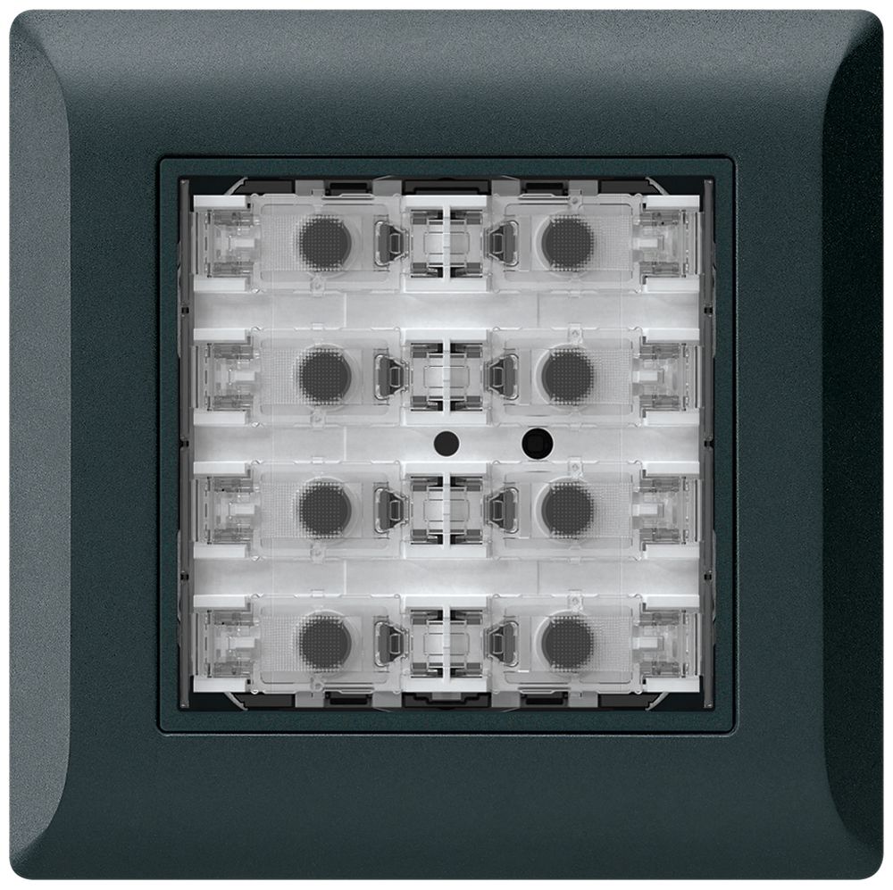 UP-Taster KNX KLI f.8×Tasten 8×Betätigungspunkte LED schwarz ...