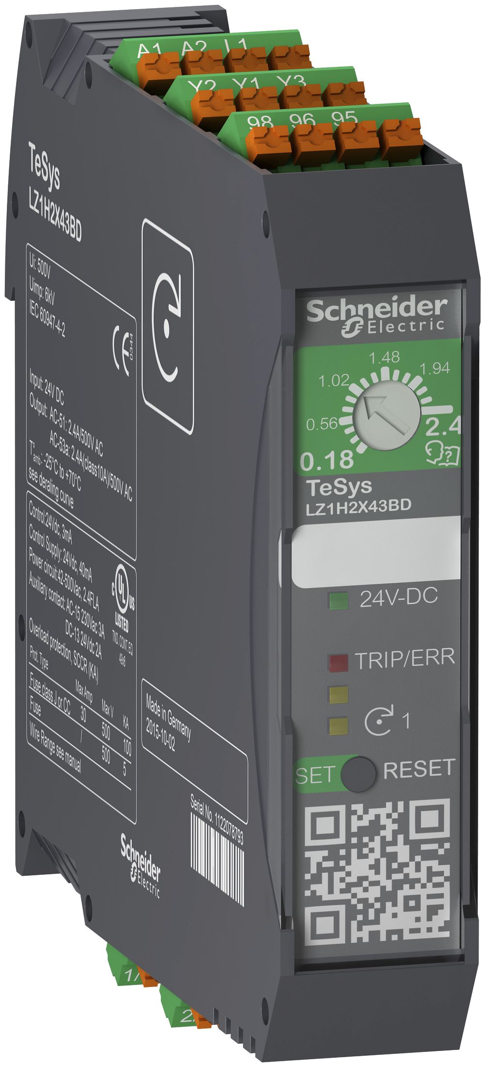 Direktstarter Schneider Electric 0.75kW 24VDC, Push in - Elektrogrosshandel