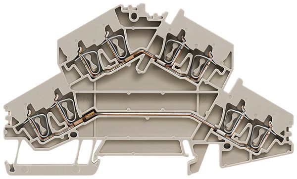 Mehrstock-Reihenklemme Weidmüller ZDK 2.5-2/4AN Zugfeder 2.5mm² 2 ...