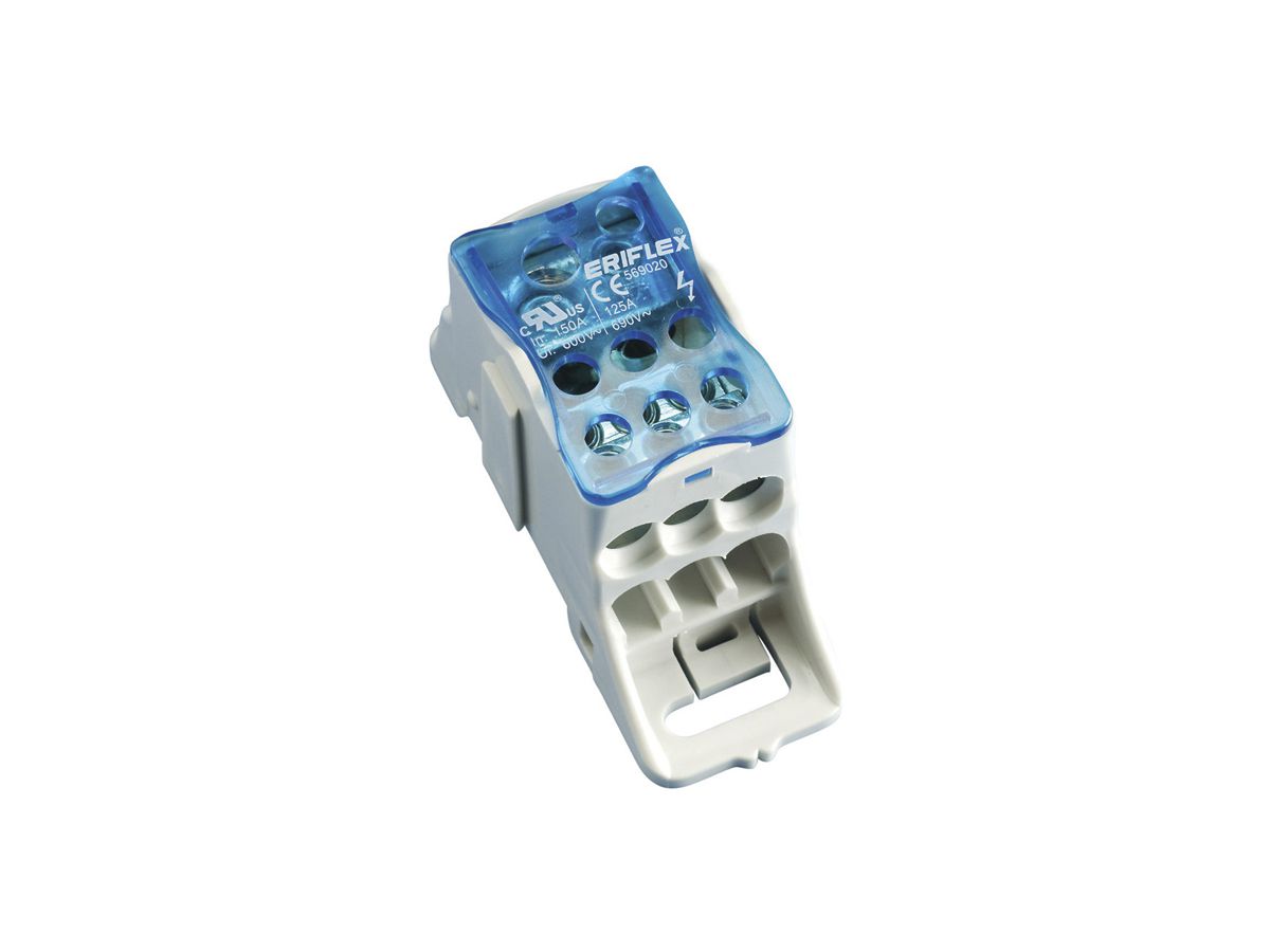 Verteilerblock ERIFLEX UDJ-125A 7 Anschlüsse Kupfer - Elektrogrosshandel