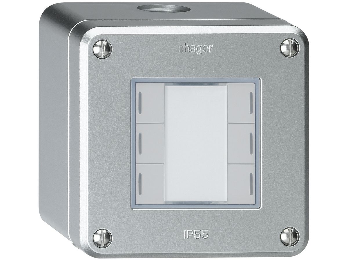 AP-Taster robusto Q KNX 6× RGB LED s/e-link aluminium - Elektrogrosshandel