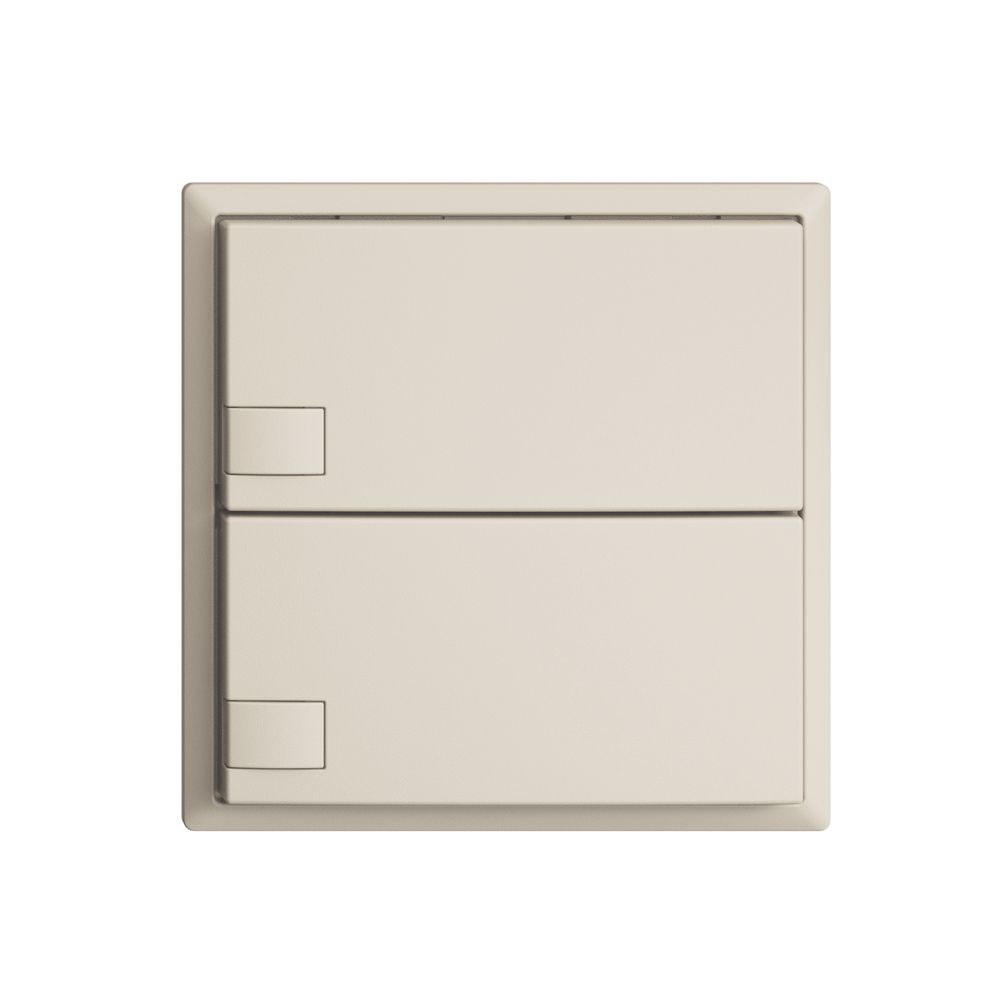 KNX-Taster RGB EDUE, 250mW, o.LED, 2×Taste, 1×Tastenbelegung, crema ...