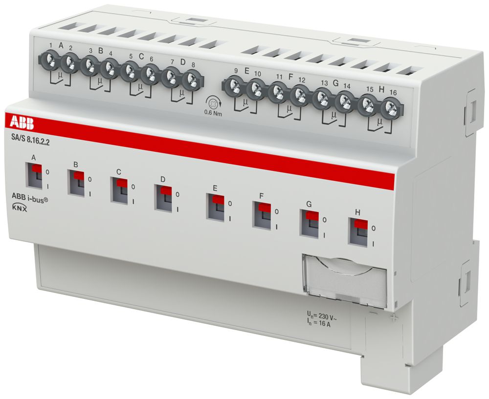 REG-KNX-Schaltaktor ABB SA/S8.16.2.2, 8-fach, 16A - Elektrogrosshandel
