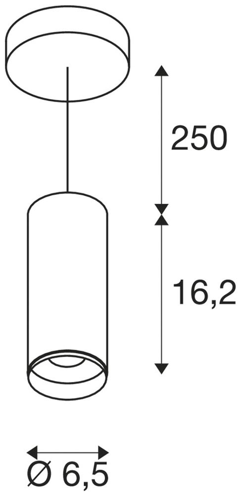 LED-Pendelleuchte SLV NUMINOS S PHASE 11W 1020lm 3000K 60° Ø65×162mm ...