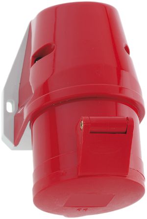 AP-Steckdose CEE Bals 5P 32A 400V 6h rot IP44 vernickelt Quick C ...