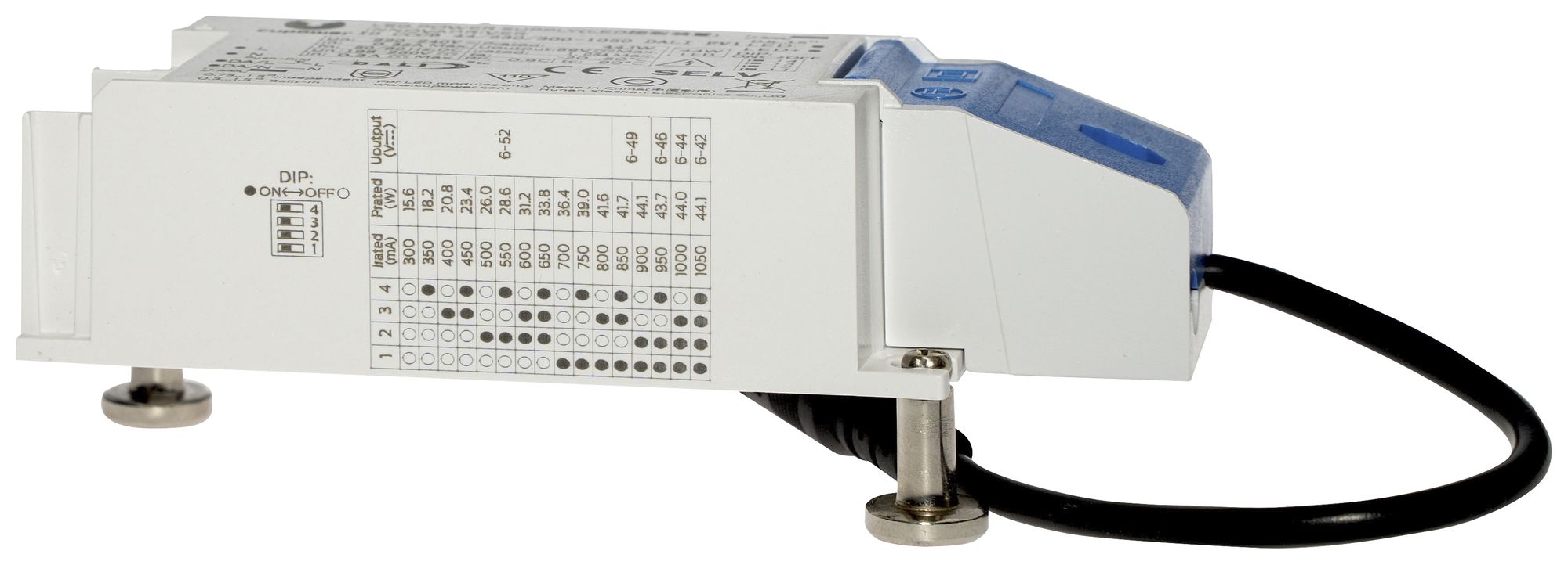 LED-Betriebsgerät DOTLUX QUICK-FIX 12…44W 6…52V 300…1050mA DALI 100×43× ...