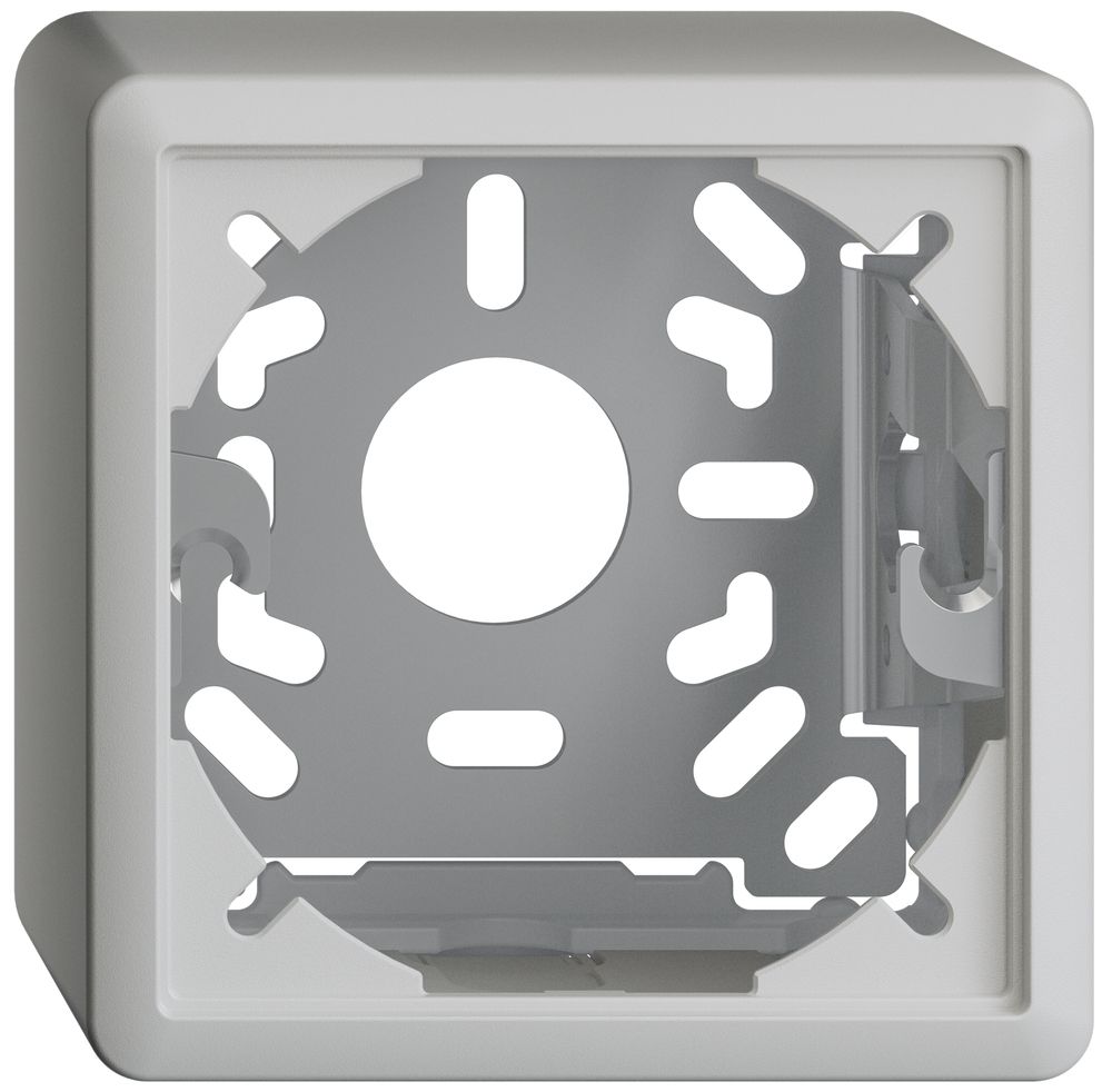 Kappe mit Grundplatte 54mm EDIZIOdue hellgrau - Elektrogrosshandel