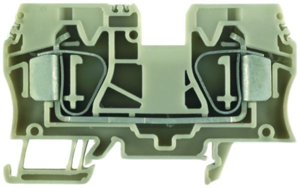 Durchgangs-Reihenklemme Weidmüller ZDU 10 Zugfeder 10mm² TS35 beige ...
