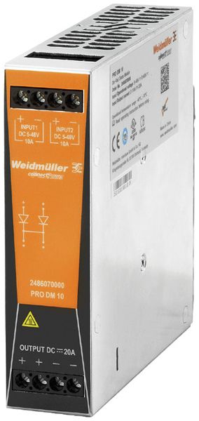 Diodenmodul WM PRO DM 10 5…48VDC IN: 2×10A OUT: 1×20A - Elektrogrosshandel