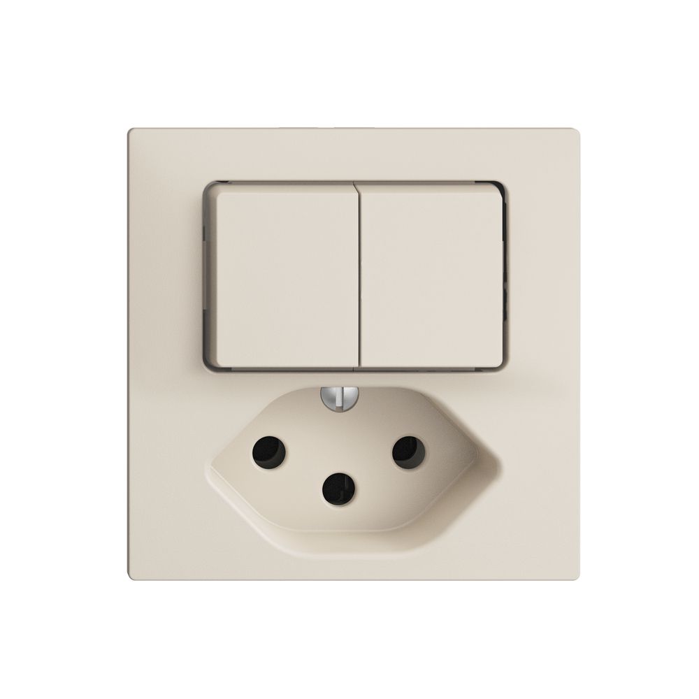 UP-Kombination 2×A-R/1P+T13 EDIZIOdue crema - Elektrogrosshandel