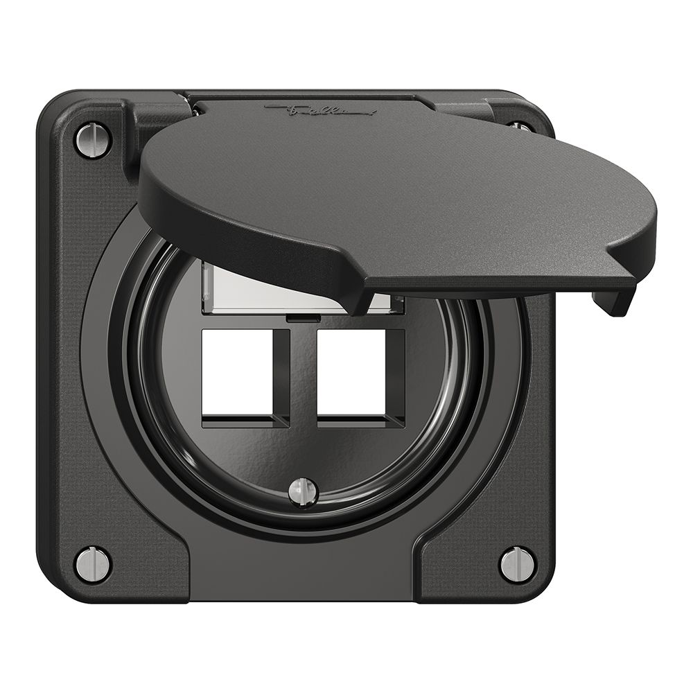 Montageset Feller Keystone N.CO, für gerade Steckrichtung, zweifach ...