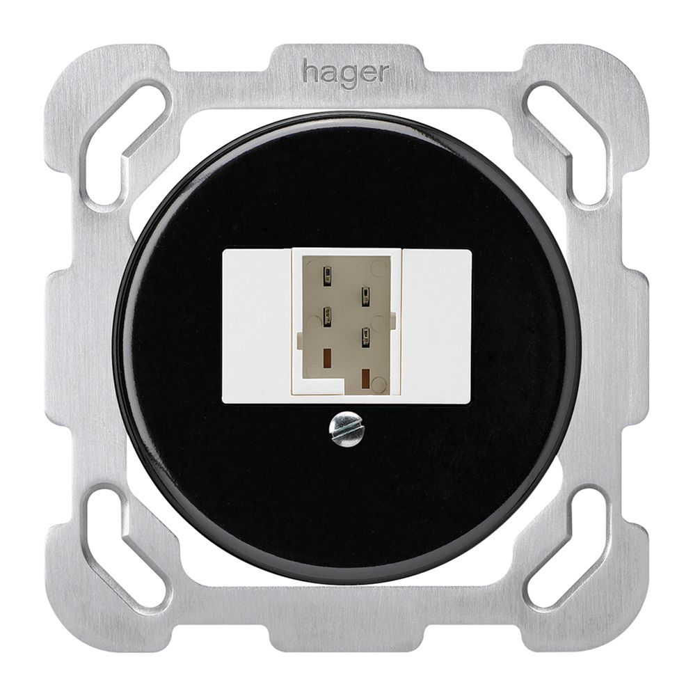 Einsatz zu UP-Dose basico 1×TT83 mit Befestigungsplatte schwarz ...