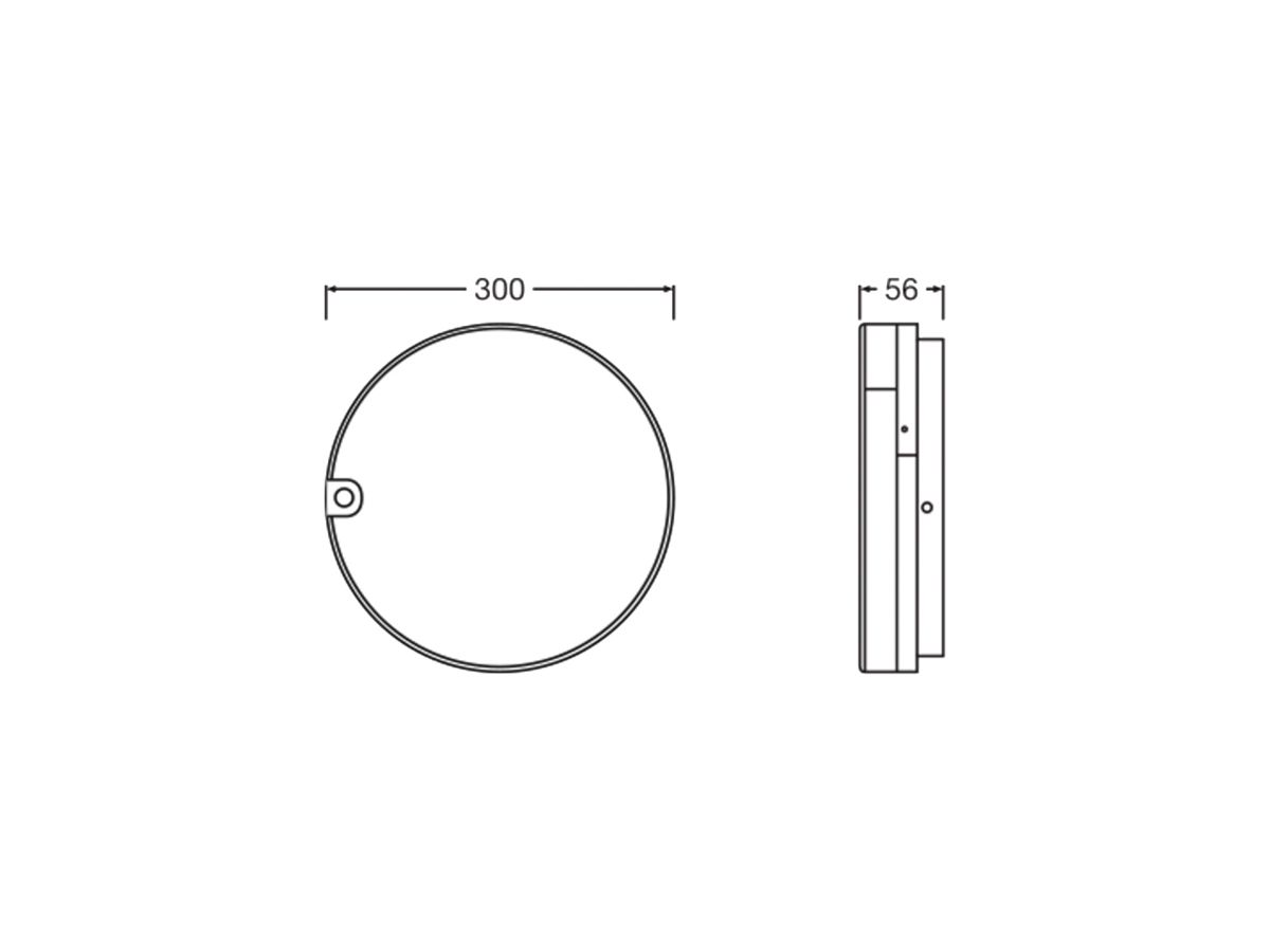 LED-Anbauleuchte LEDVANCE SF DISC SEN 21W 2520lm 3000…4000K IP54 EM3h ...