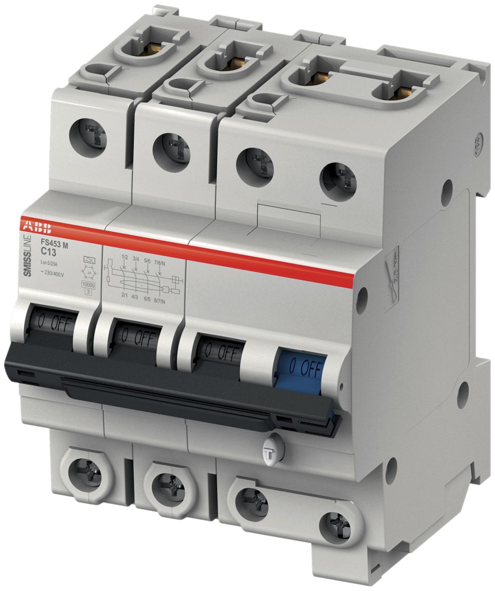 FI LS Schalter SMISSLINE CLASSIC T C 25A 6kA 3L N 30mA  Elektrogrosshandel