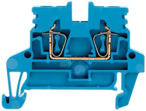 Durchgangs-Reihenklemme Weidmüller ZDU 2.5N Zugfeder 2.5mm² TS35 blau ...