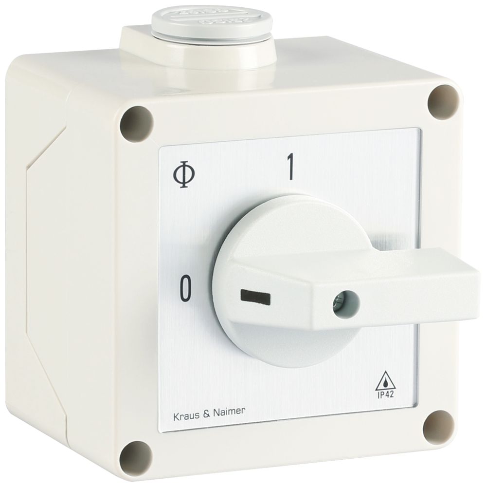 AP-Drehschalter K&N CA11.A292/CH070.*PN4, 20A/690V 0/3L grau ...
