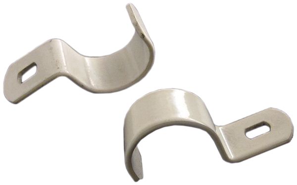 Bride Plica 1-lappig M32 Stahl lackiert hellgrau - Elektrogrosshandel