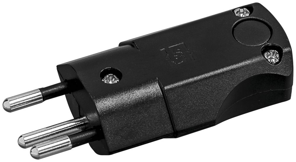 Winkelstecker Steffen STEKO MID T12 schwarz 10A 250VAC - Elektrogrosshandel