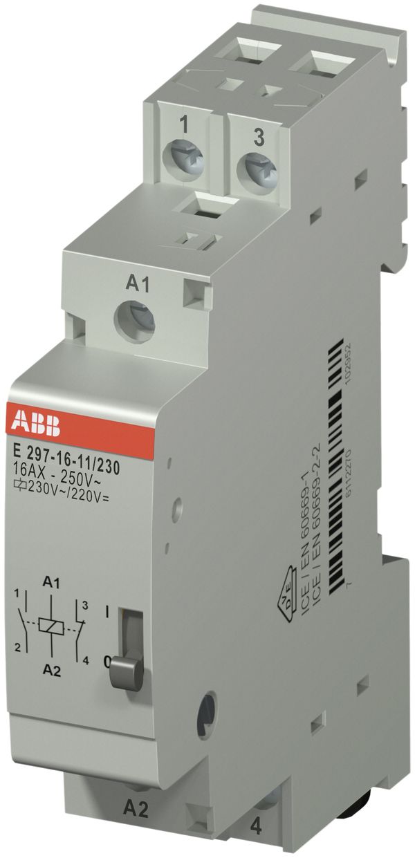 Installationsrelais ABB 16A 1S+1Ö Spule 230V AC/DC - Elektrogrosshandel